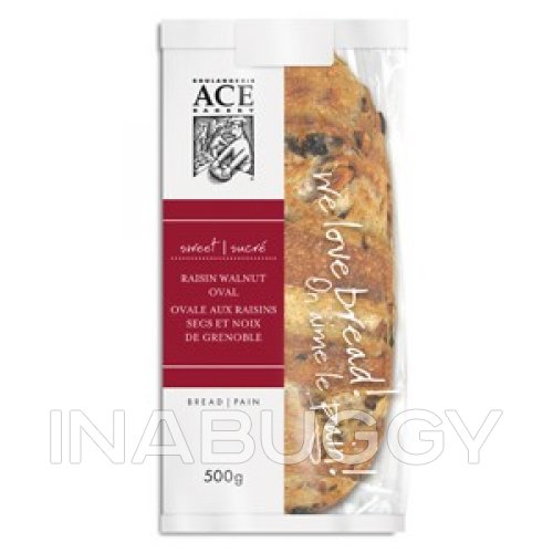 ACE Bakery Bread Raisin Walnut Oval 500G - Coppa's, Toronto/GTA Grocery ...