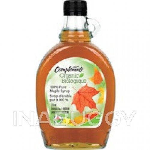 Compliments Organic 100% Pure Maple Syrup 375ML - FreshCo, Toronto/GTA ...