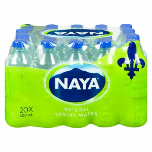 Naya Natural Spring Water, 20 x 500 ml - Walmart, Сalgary Grocery ...