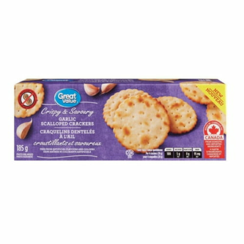 Great Value Garlic Scalloped Crackers 1Ea - Walmart, Сalgary Grocery ...