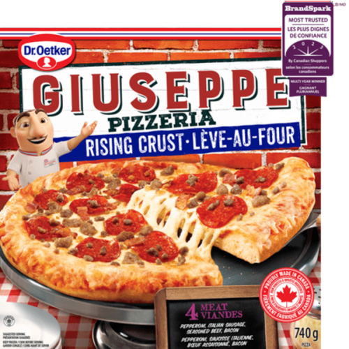 Dr. Oetker Giuseppe Rising Crust 4 Meat Pizza ~740 g - Walmart, Toronto ...