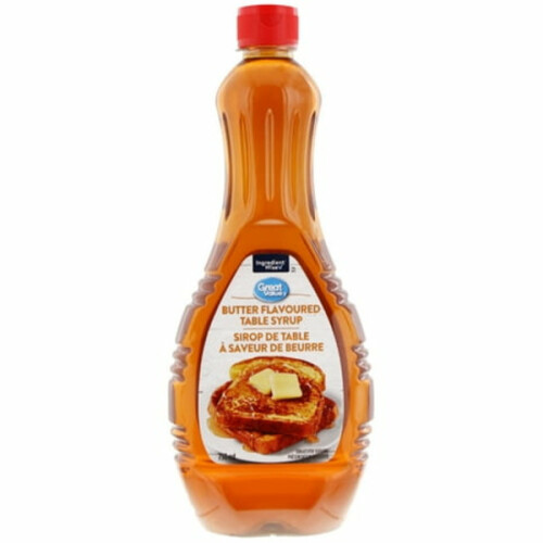 Great Value Butter Flavoured Table Syrup 750 ml - Walmart, Ottawa ...