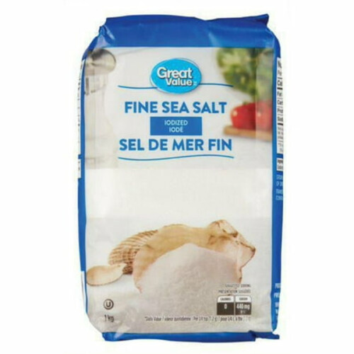 Great Value Iodized Fine Sea Salt ~1 kg - Walmart, Сalgary Grocery ...
