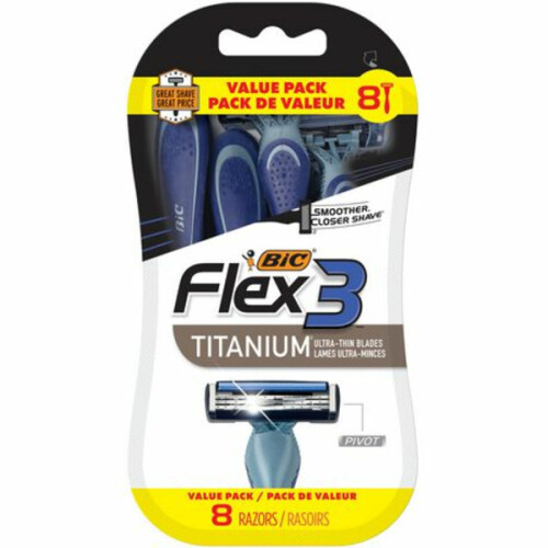 BIC Flex 3 Disposable Razors For Sensitive Skin 8 Count - Walmart ...
