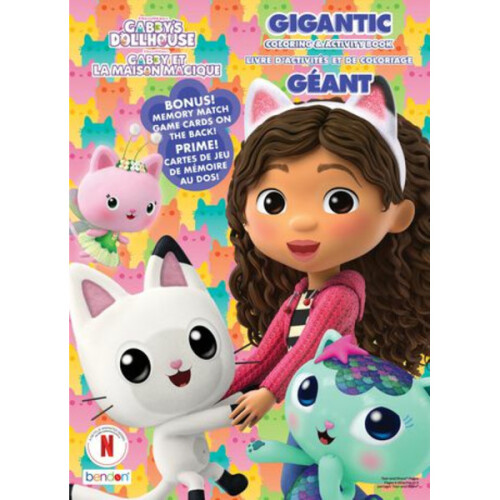 Bendon Cocomelon Gabby's Dollhouse Gigantic Coloring & Activity Book 1 ...