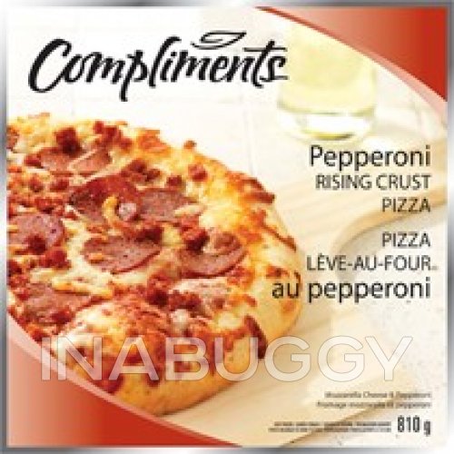 Compliments Pizza Rising Crust Pepperoni 818G - Sobeys Urban FRESH ...