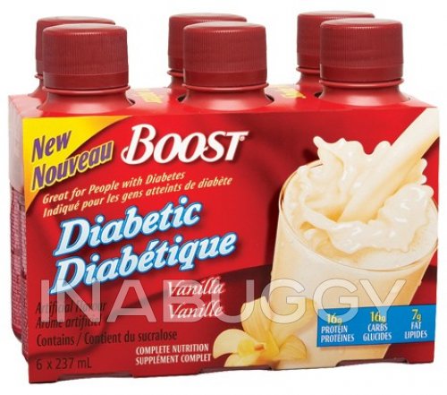 Boost Diabetic Vanilla (6PK) 237ML - Sobeys Urban FRESH, Ottawa Grocery ...