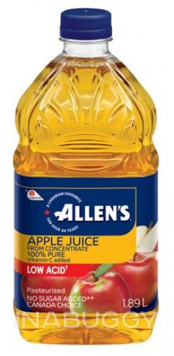Allens Juice Apple Low Acid 1.89L - FreshCo, Ottawa Grocery Delivery ...