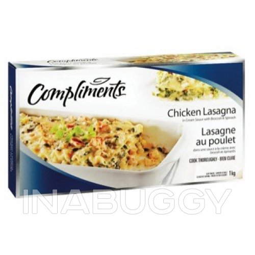 Compliments Lasagna with Chicken 1KG - FreshCo, Ottawa Grocery Delivery ...