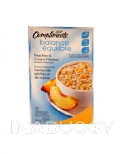 Compliments Balance Instant Oatmeal Peaches & Cream 325G - Sobeys Urban ...