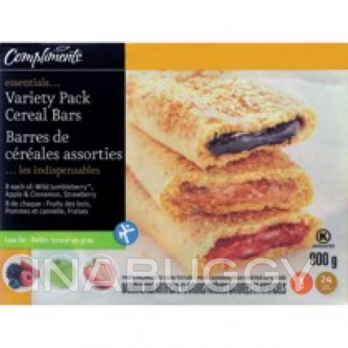 Compliments Cereal Bars Variety Pack 24 Bars 900G - Sobeys Urban FRESH ...