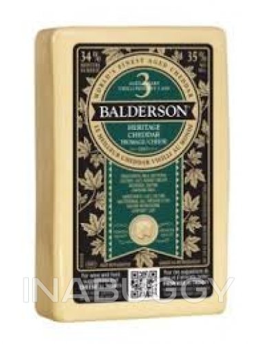 Balderson Cheese Cheddar Heritage Aged 3 Years 280G - Sobeys Urban ...