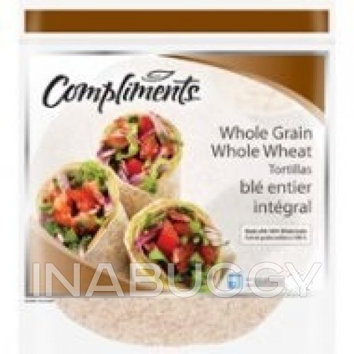 Compliments Tortillas Whole Grain Whole Wheat 340G - FreshCo, Ottawa ...