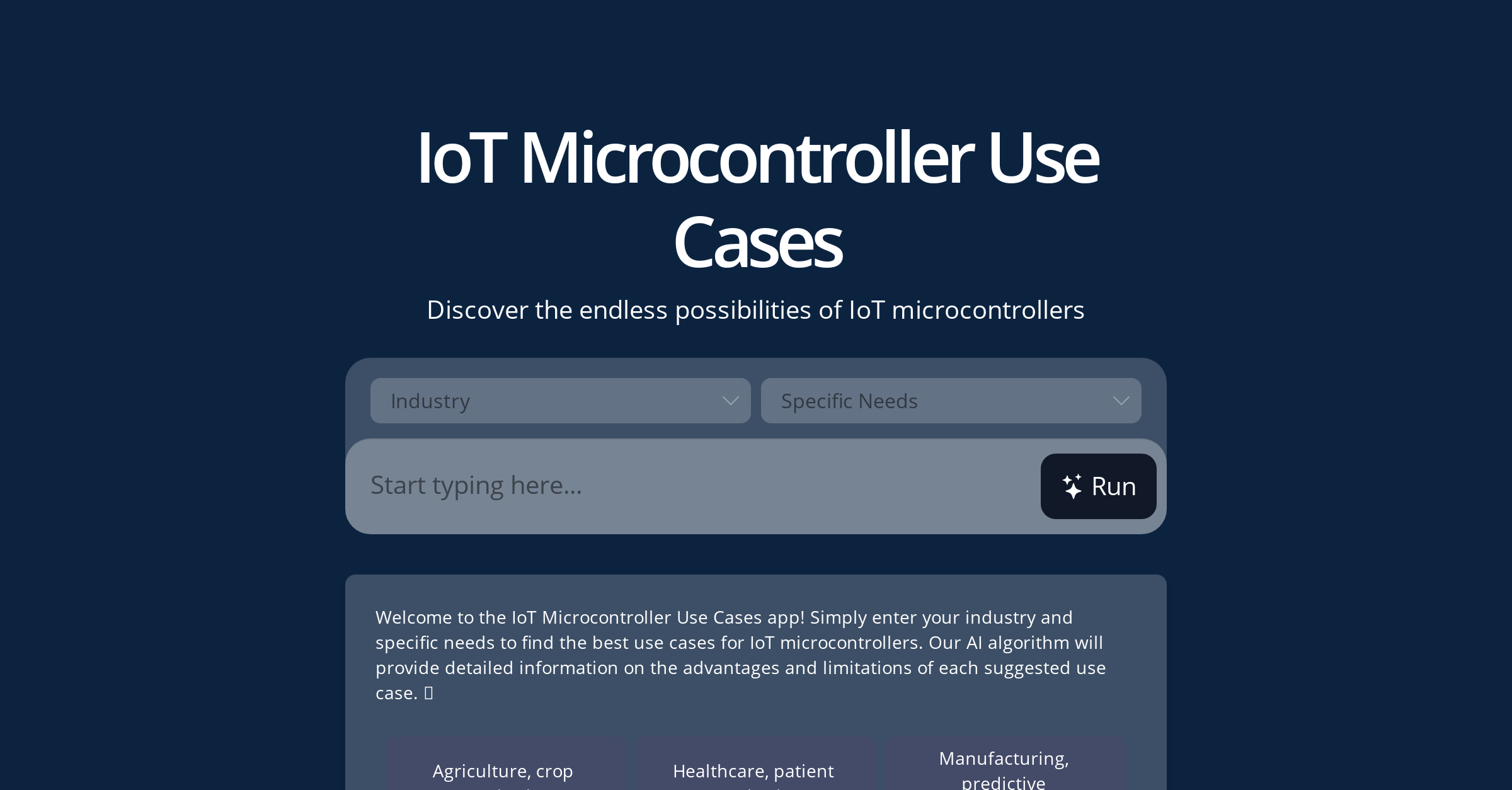 IoT Microcontroller Use Cases | BuildAI.space IoT Microcontroller Use Cases | BuildAI.space