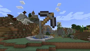 Pickaxe Statue - Buildpaste.net