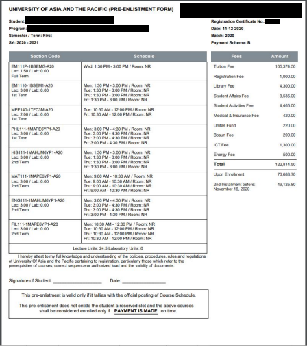 UA&P Sample Assessment Forms | BukasPH | Bukas
