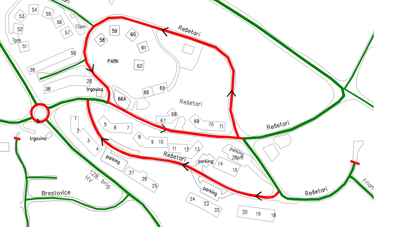 Od ponedjeljka nova regulacija prometa u Rešetarima - Burin Od ponedjeljka nova regulacija prometa u Rešetarima - Burin