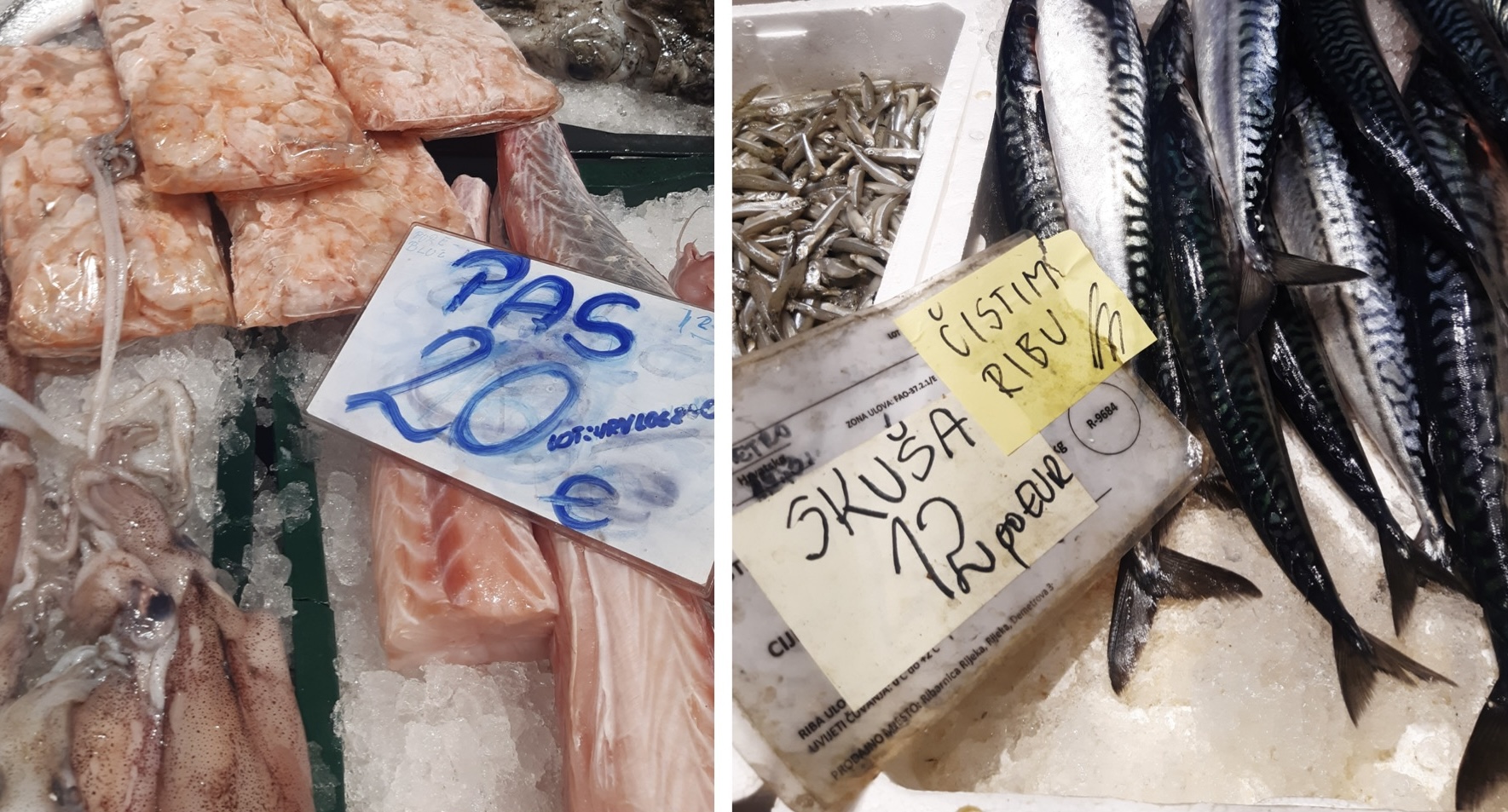 Đir po glavnoj riječkoj tržnici: janjetina 16-17 eura, girice 10, šunka ...