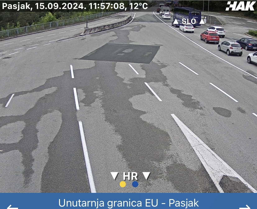 Zbog prometne nesreće kod Jelšana u Sloveniji zatvoren granični prijelaz Rupa, nastala kolona ...