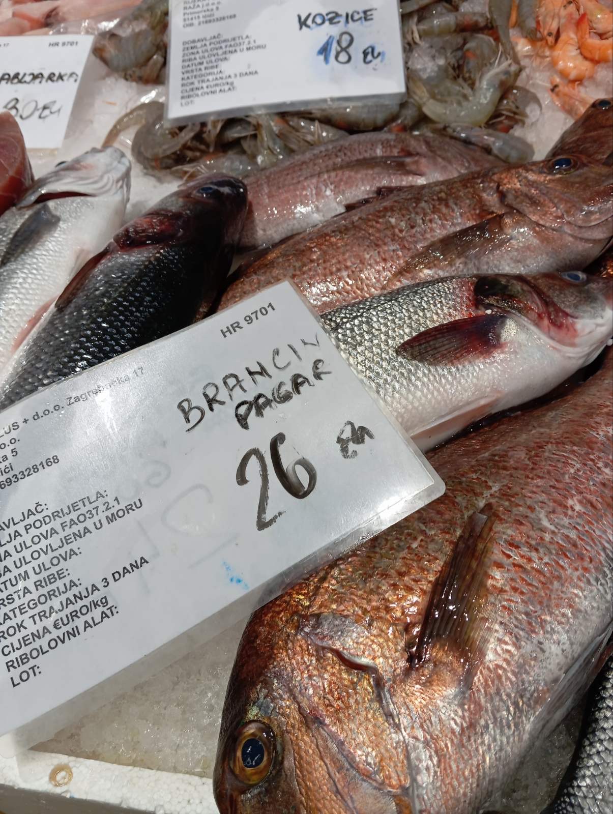 Đir po glavnoj riječkoj tržnici: na ribarnici bijela i plava riba ...