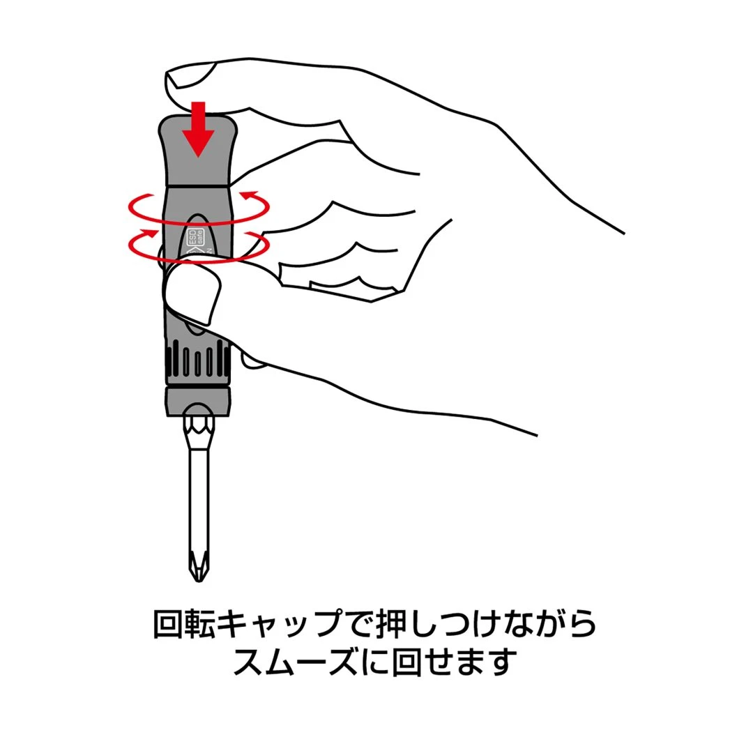《tevc》ANEX 安耐適 防靜電 精密起子手柄 3610-ESD |VESSEL、ANEX、KTC、KNIPEX，專注各國高品質、微奢華的工具