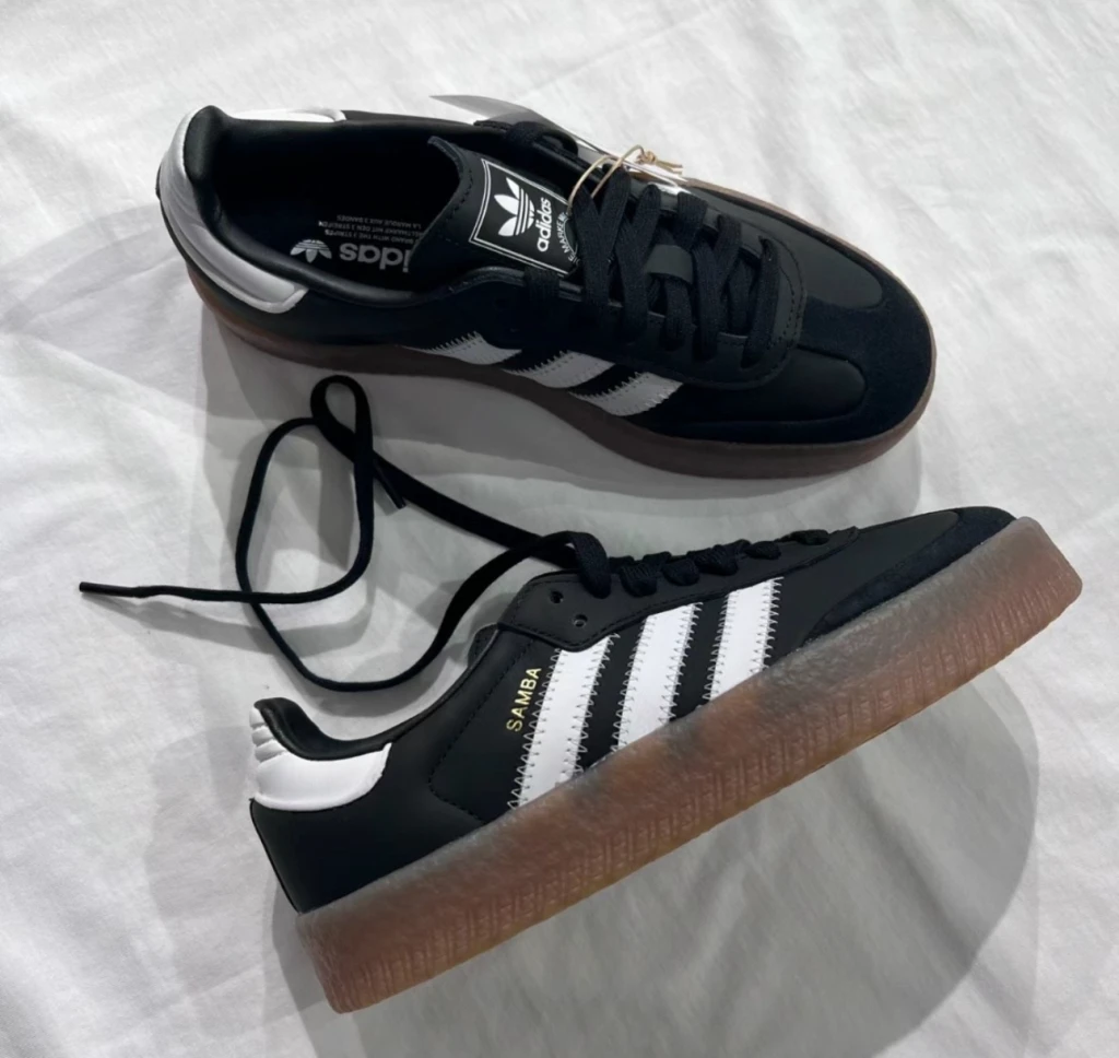 Adidas Samba 黑 厚底 焦糖底 （ JI1350 ) | Junshoes