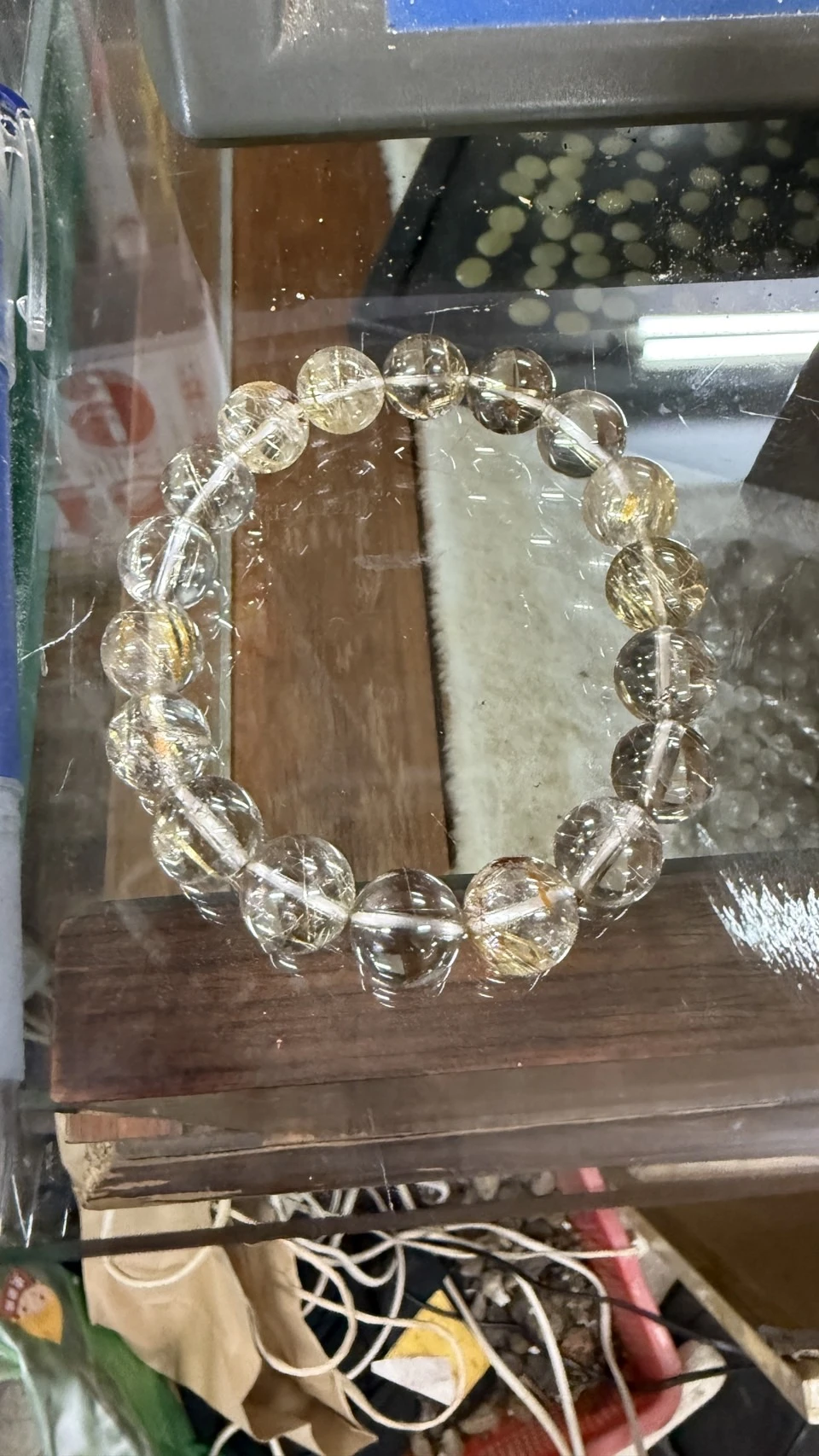 【寶石商人NPC】天然鈦金手珠(大) | 東物園DONZOO