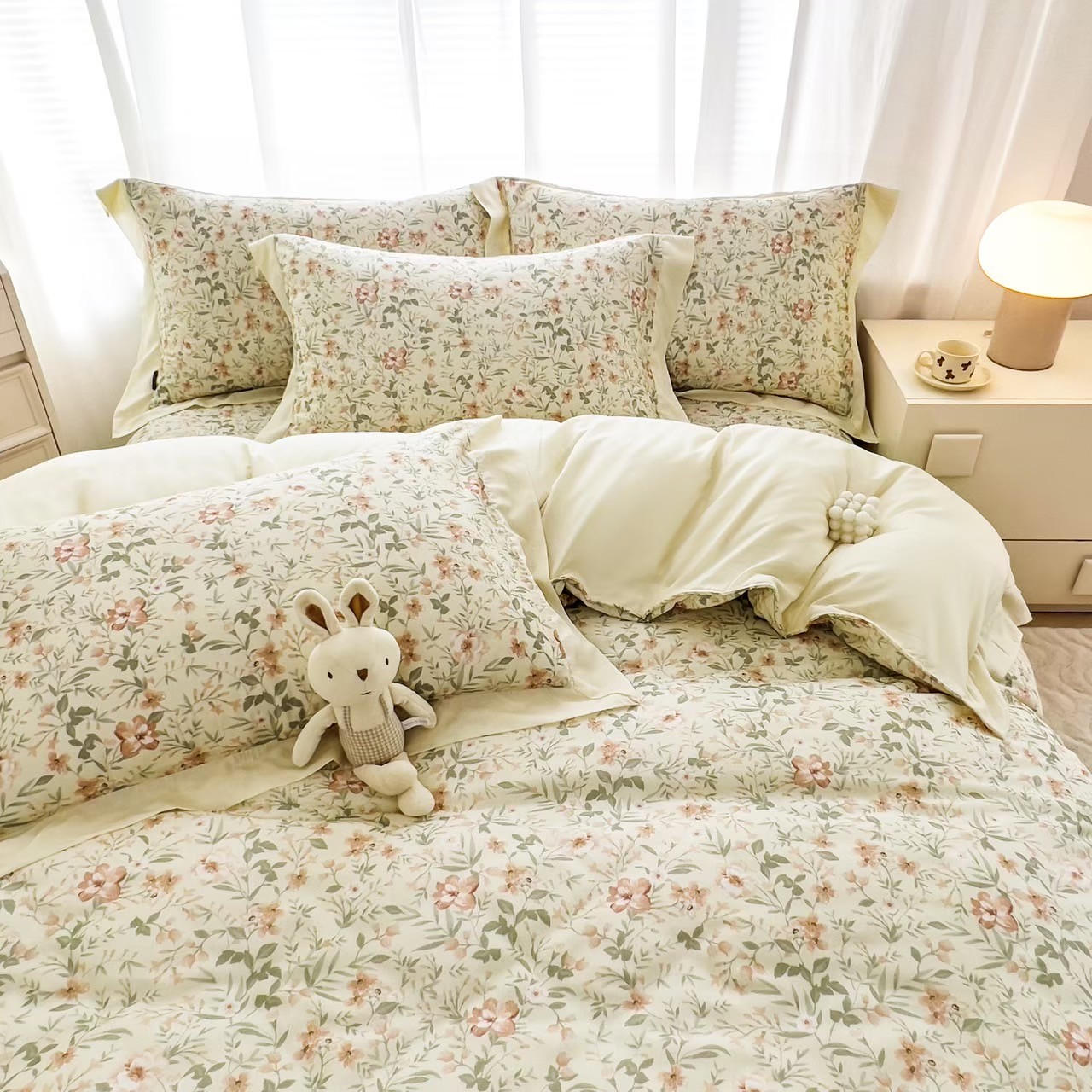 韓國天絲床包組-春天裡 | 妞妞寢具Niu bedding