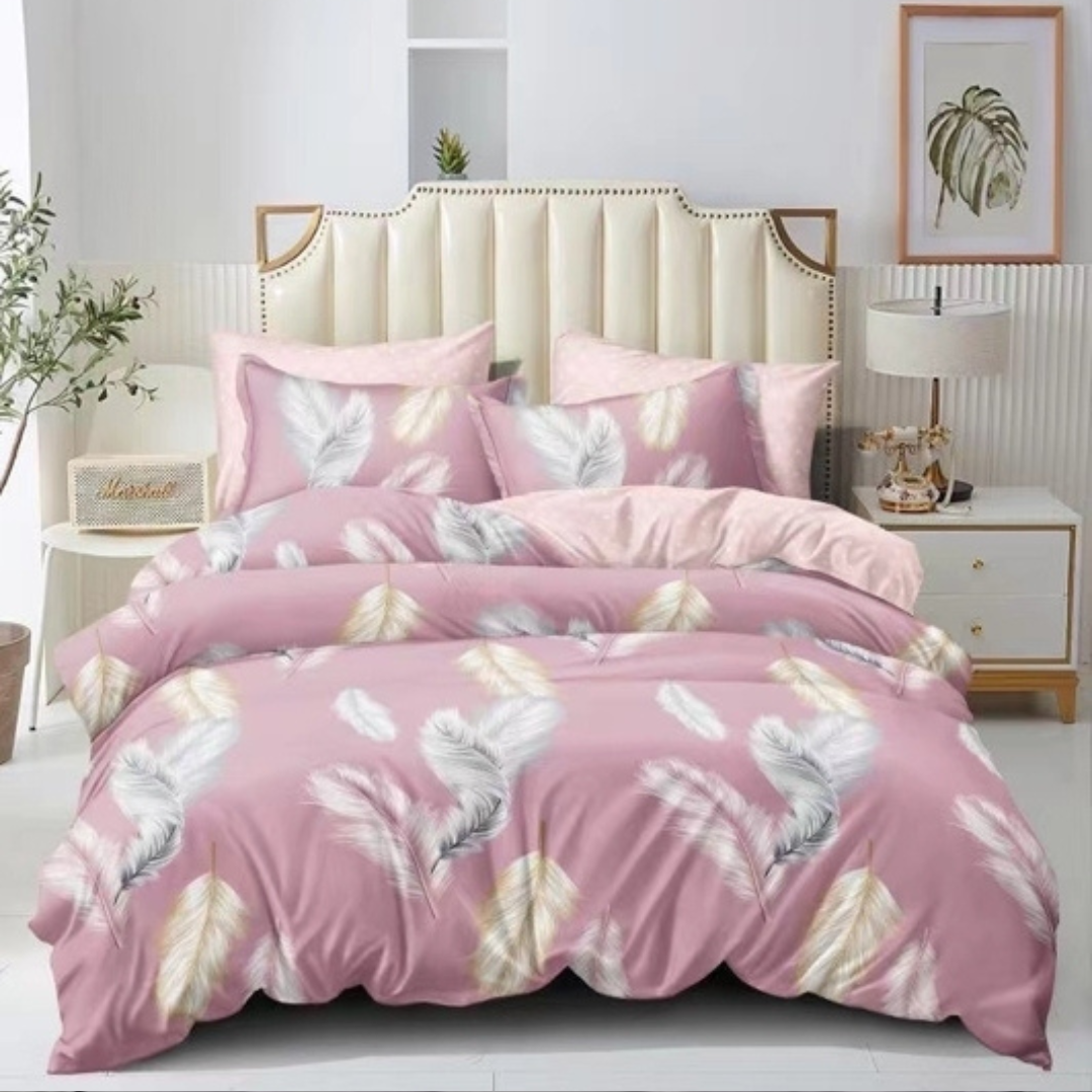 舒柔棉床包組-羽之戀 | 妞妞寢具Niu bedding