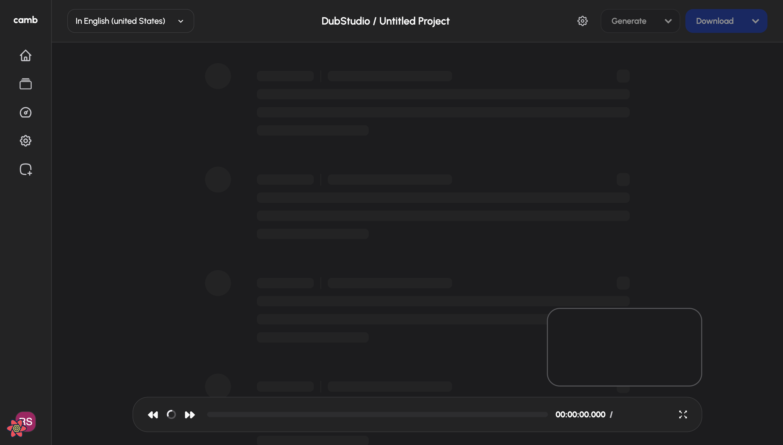Camb.AI | Dub Studio