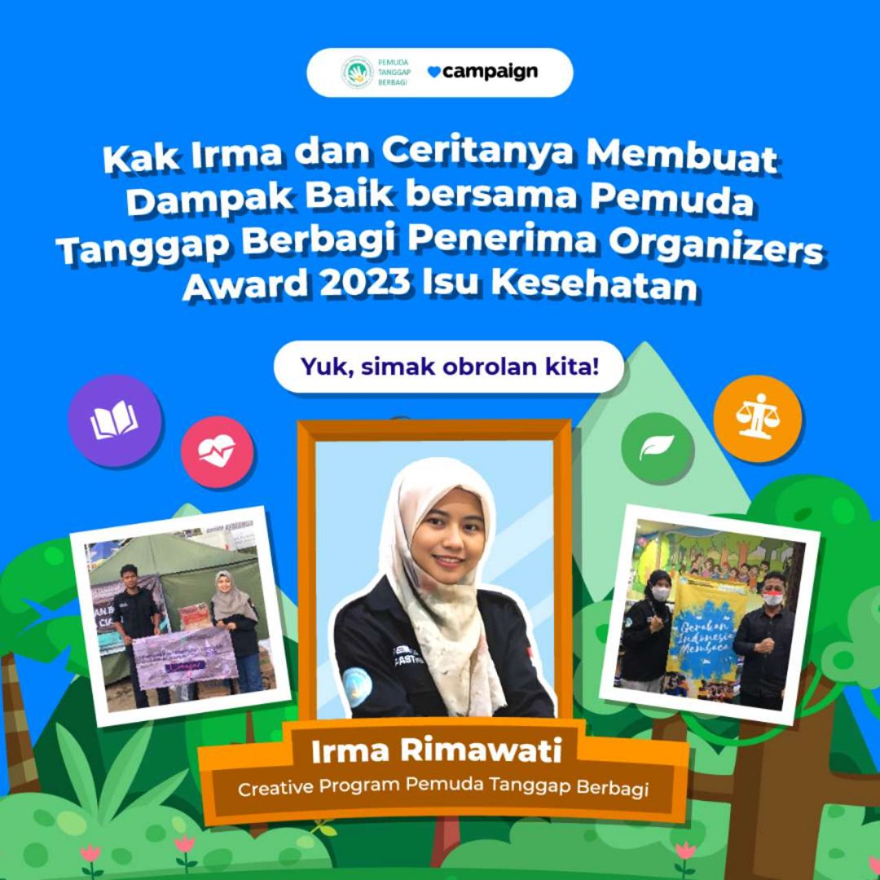 Ini Cerita Kak Irma tentang Aksinya bersama Pemuda Tanggap Berbagi, Pemenang Organizers Award 2023