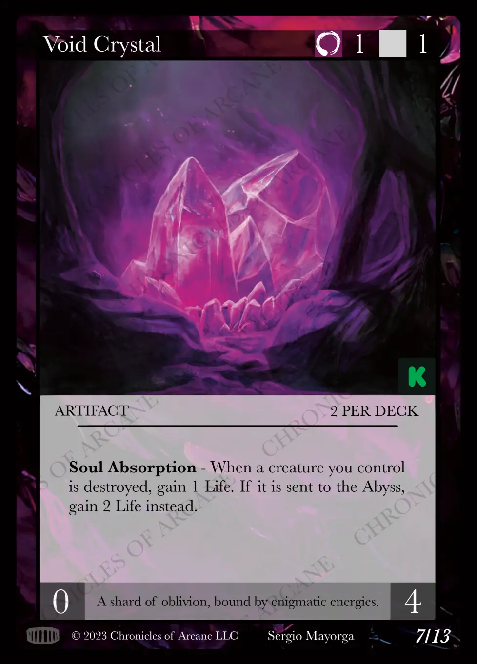 Void Crystal - Foundry of Existence