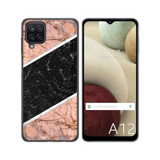 Funda Gel Tpu Samsung Galaxy A12 M12 Diseño Mármol 07 Con Ofertas En