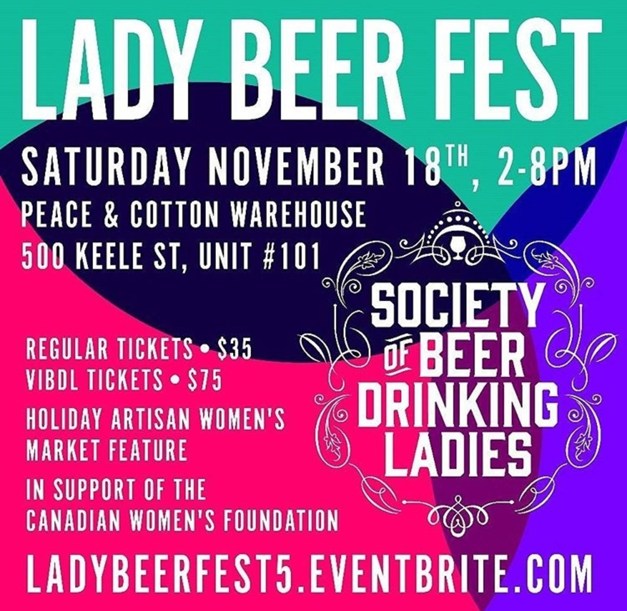 여자들만의 맥주 페스티벌 Lady Beer Fest (11월 18일) - CBM 토론토