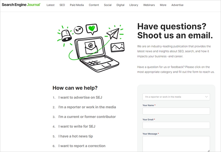 How to Create a Contact Us Page: Examples and Best Practices