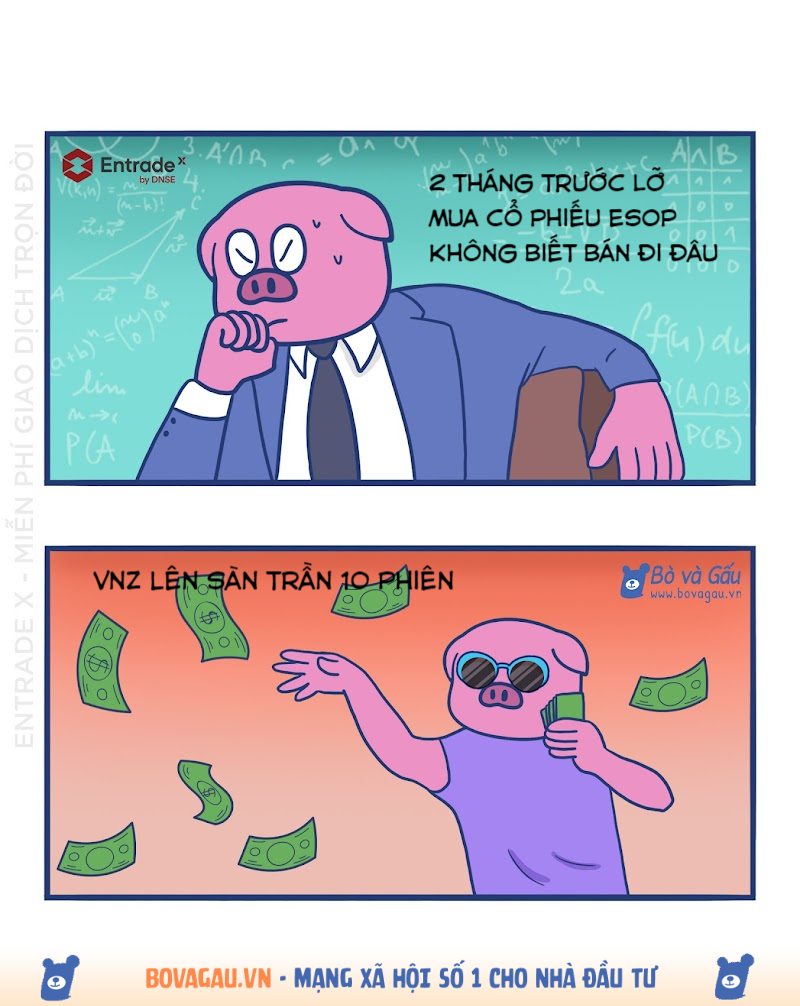 VNZ nay có anh em mua được cổ phiếu ESOP bắt đầu bán rồi =))) Kì Lân ...