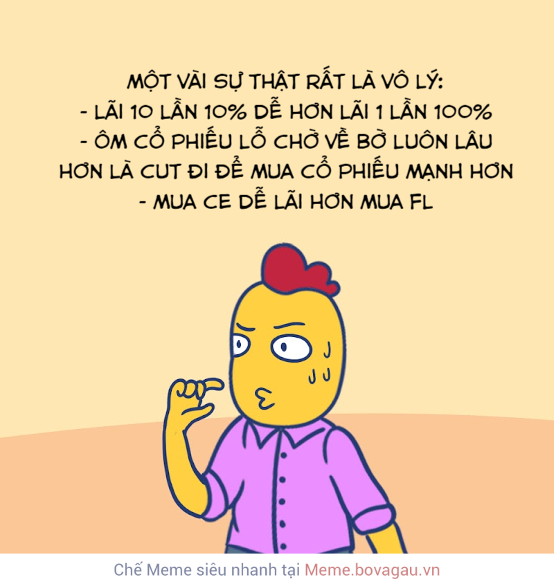 Mua trúng cổ phiếu giảm dễ hơn mua trúng cổ phiếu tăng 😀