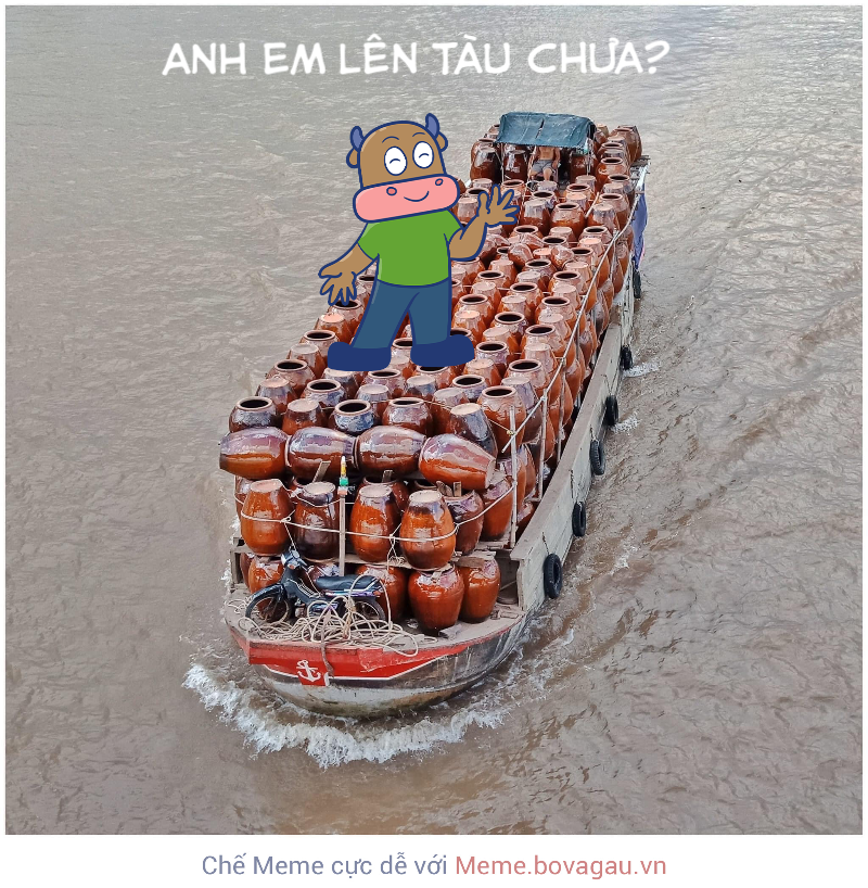 Anh em lên tàu chưa?