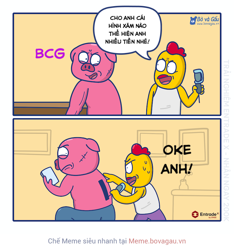 BCG mãi ấm ahihi
