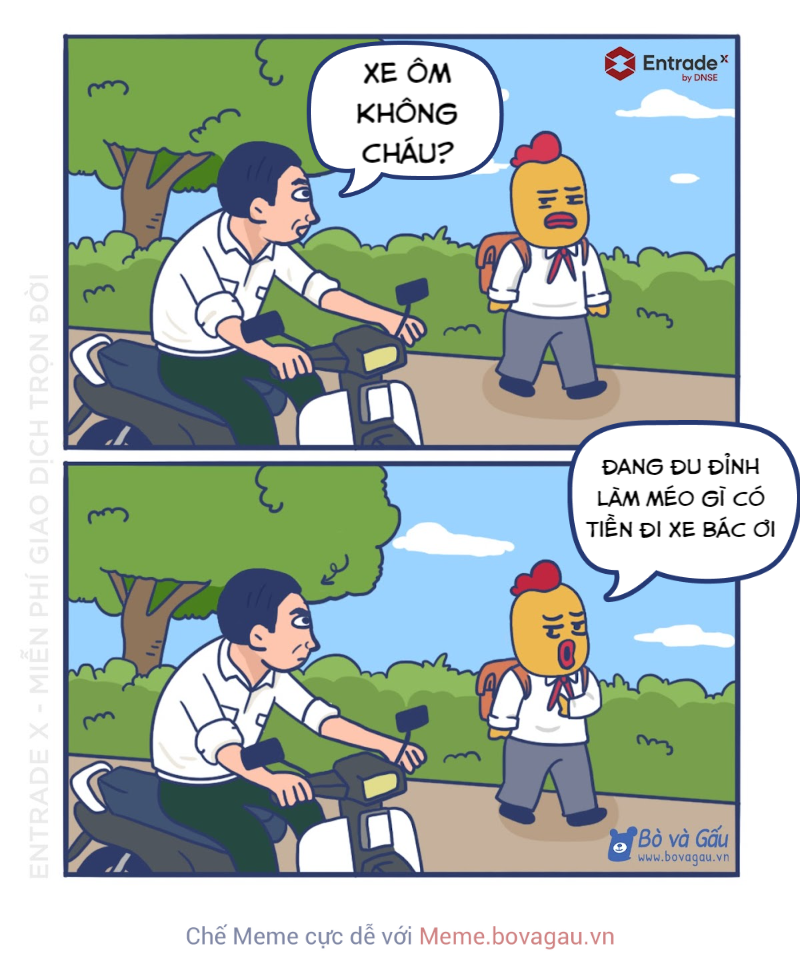 Mấy nữa khéo cháu ra ngõ hành nghề cạnh tranh với bác 🥲