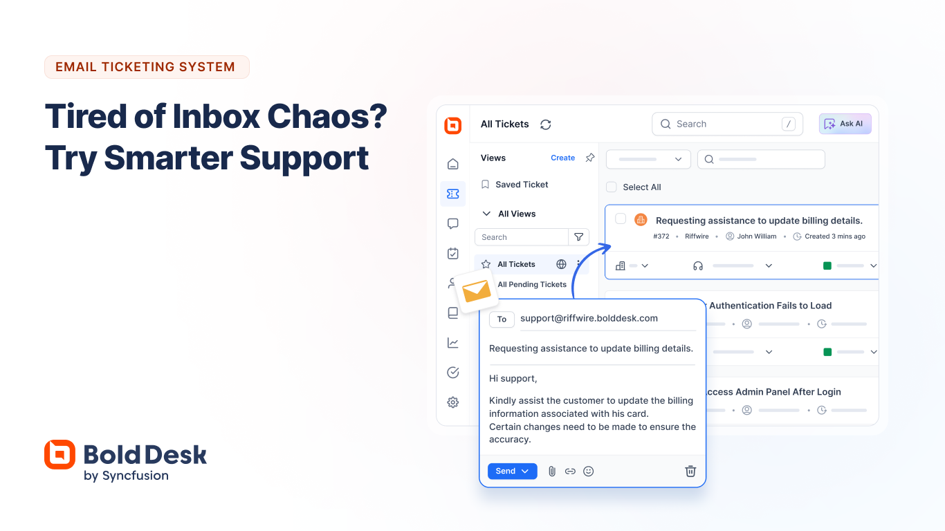 Manage Tickets Easily with our Email Ticketing System | BoldDesk