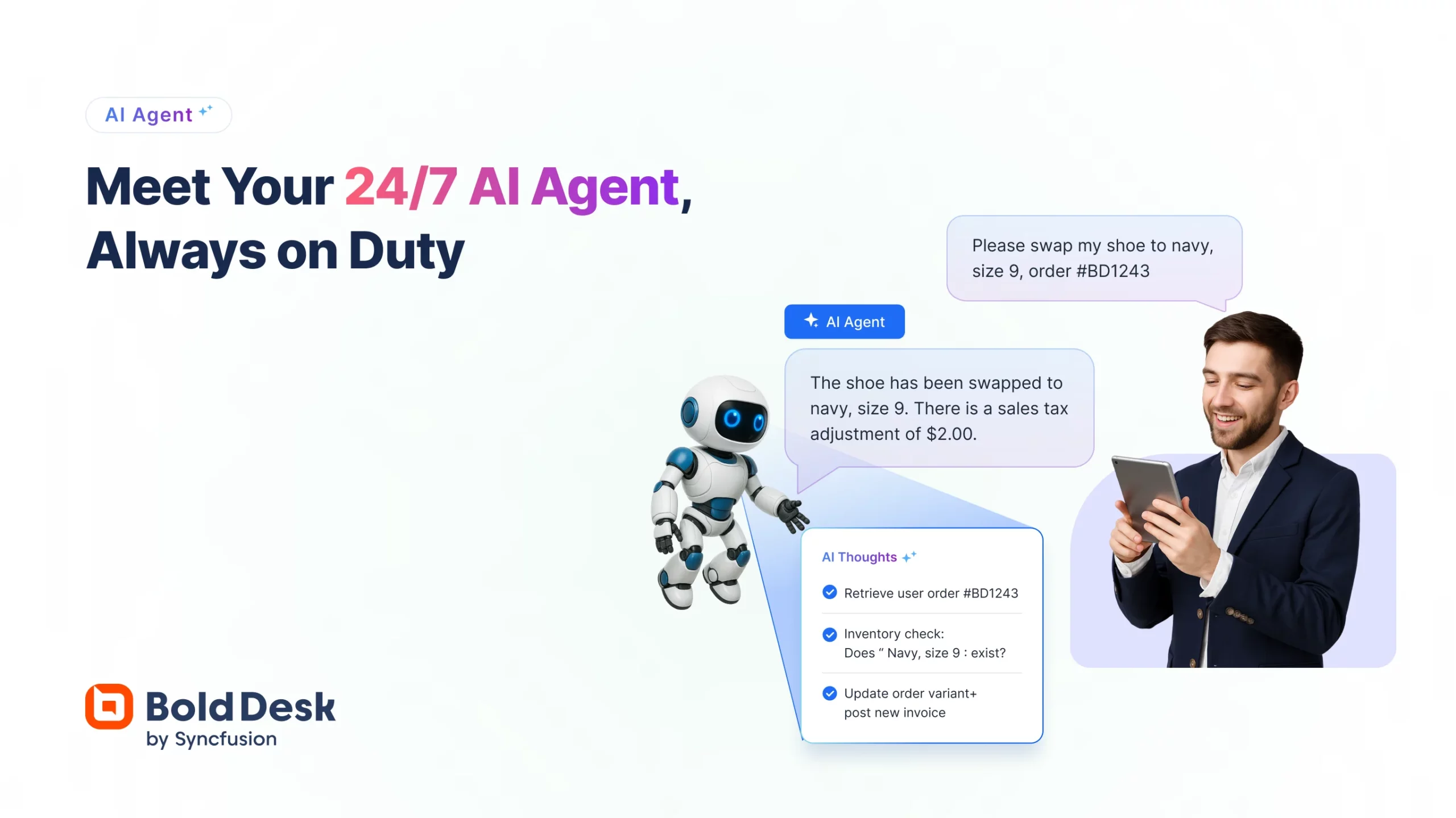 AI Agents for Customer Service – 24/7 Help Desk Support | BoldDesk
