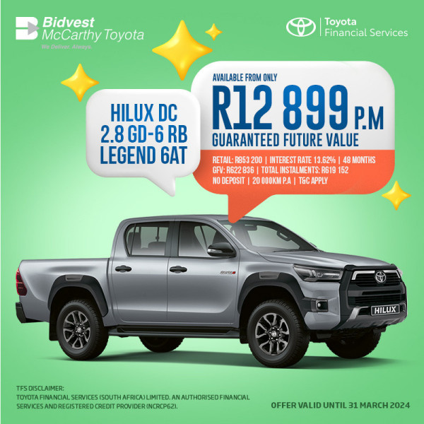 Toyota Specials | Bidvest McCarthy Toyota Midrand