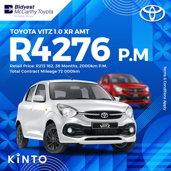 Toyota Specials for New, Used, Service & Parts at Bidvest McCarthy ...