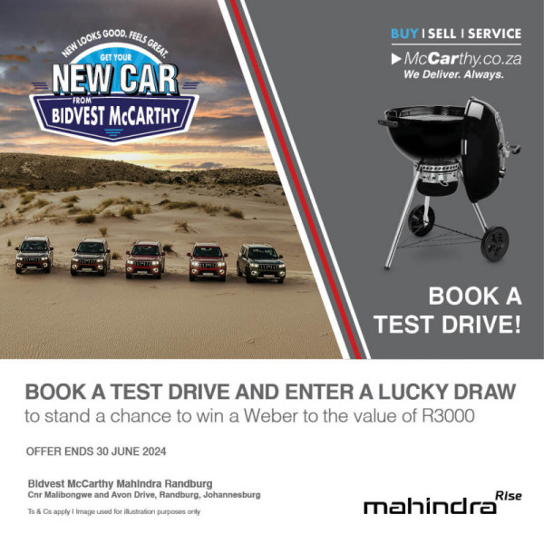 Book a test drive and Enter a Lucky Draw