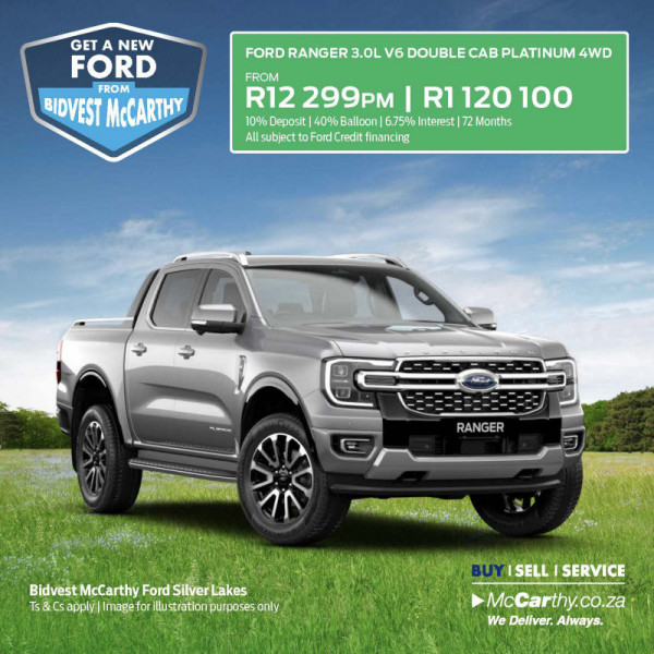 Ford Ranger 3.0L V6 Double Cab Platinum 4WD