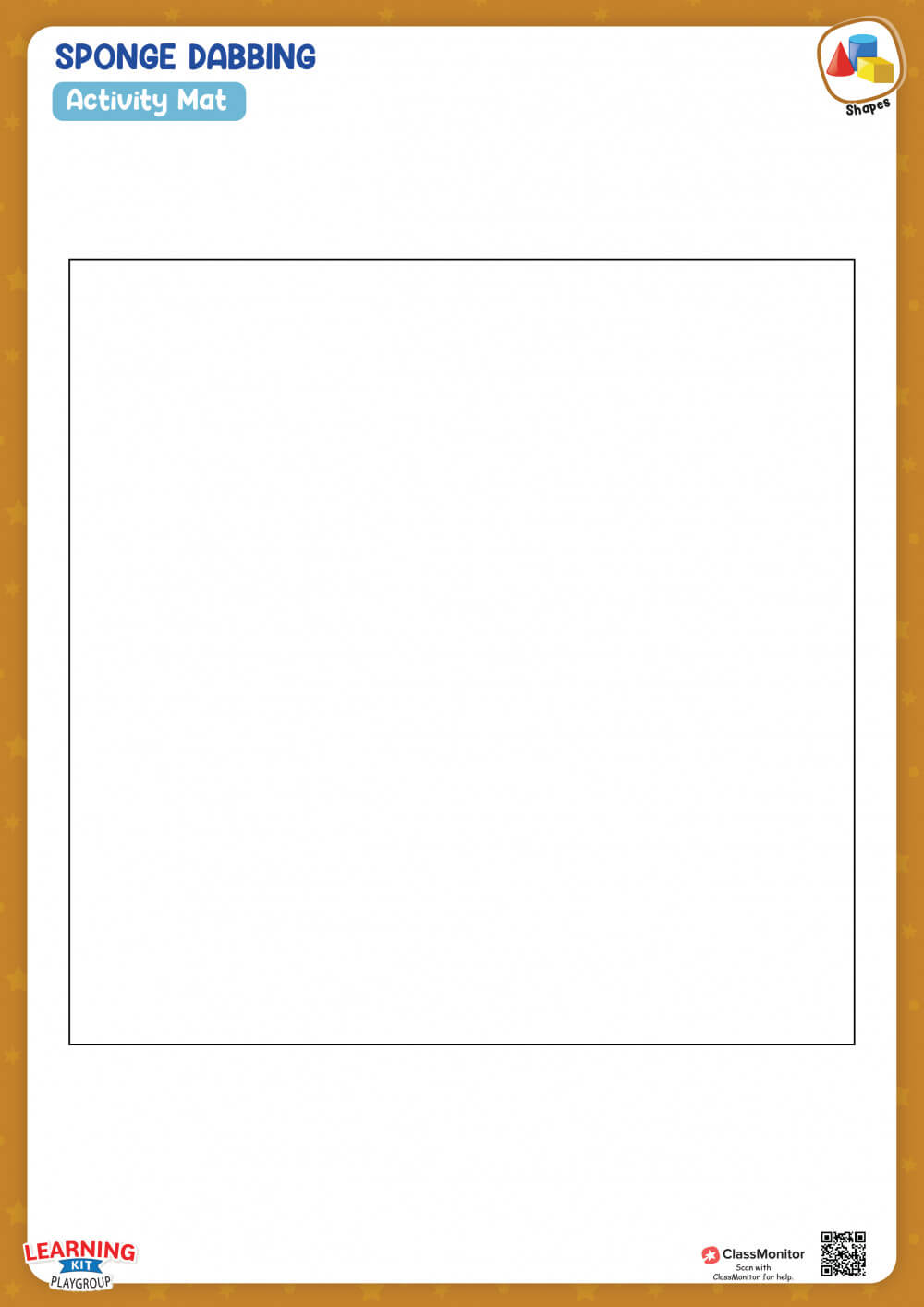 Shapes Activity Art Activity - Sponge Dabbing - ClassMonitor