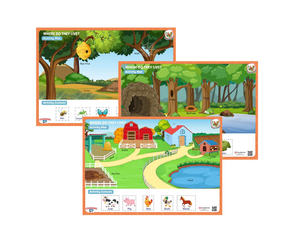 Where Do The Animals Live Printable Worksheet