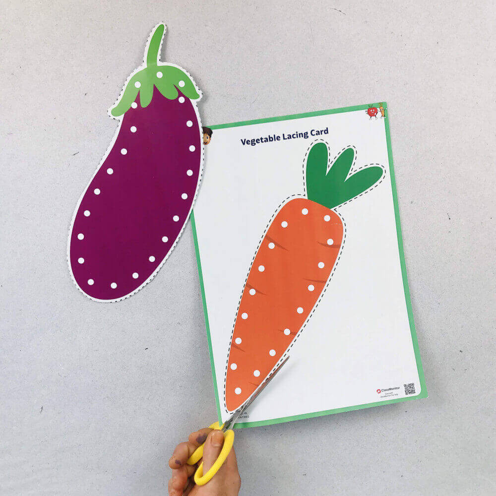 Pre Writing Skills Activity Lacing And Stringing Activity - ClassMonitor