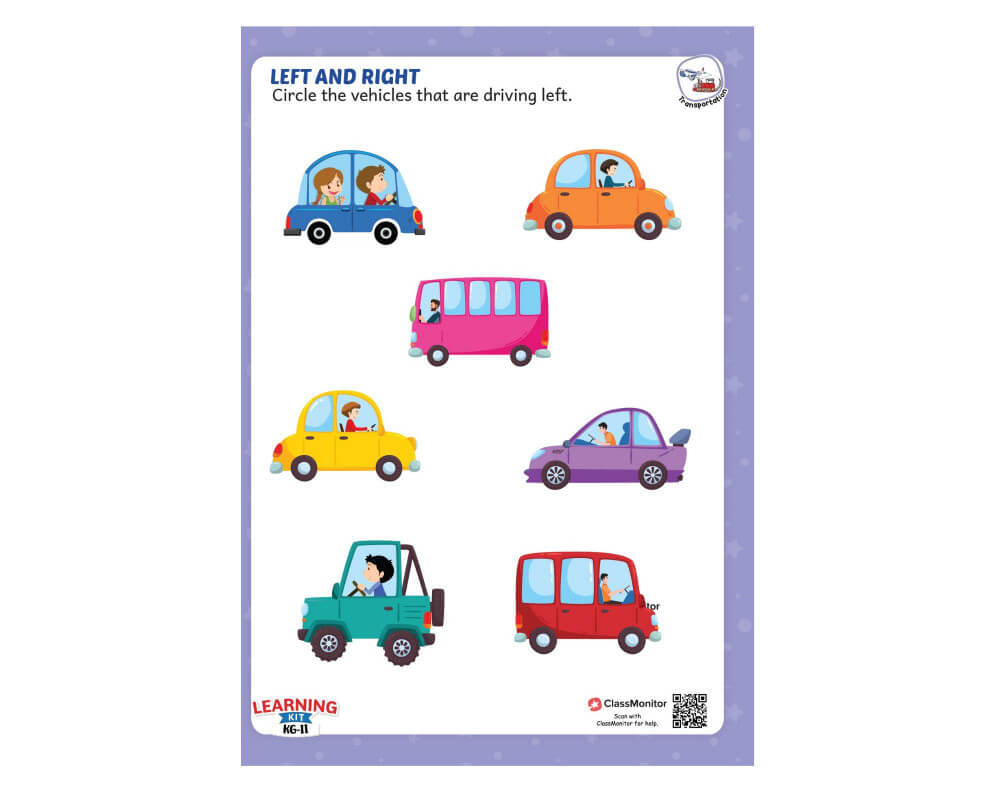 Left Right Worksheet